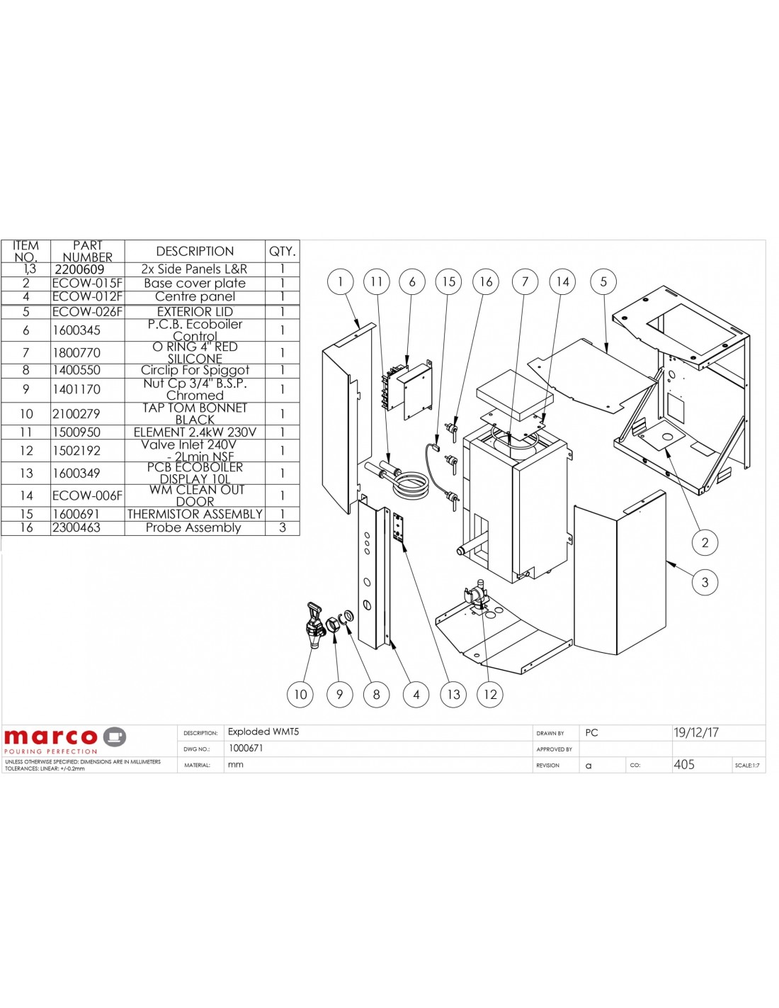 Marco Boiler Spares at Robin Clark blog